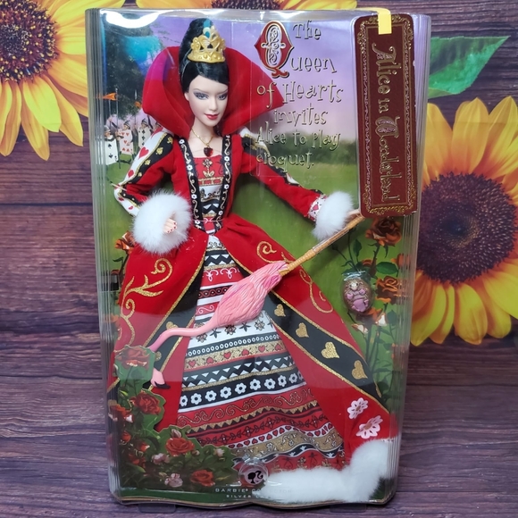 Mattel | Toys | Barbie Alice In Wonderland 207 Queen Of Hearts Red Doll ...